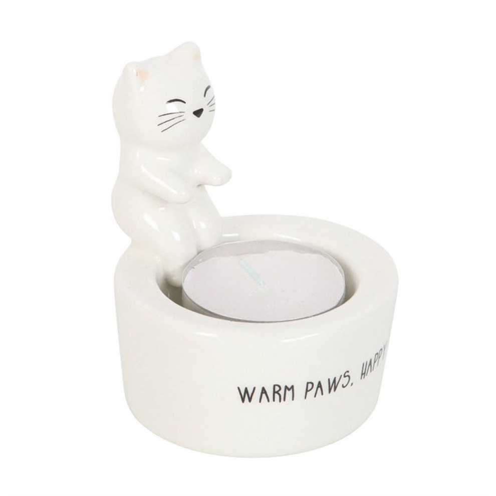 Warm Paws, Happy Heart Cat Tealight Holder – Tenovus Cancer Care