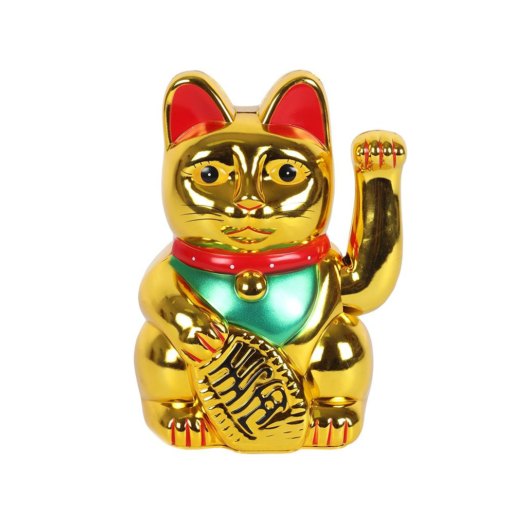 6 Inch Gold Money Cat – Tenovus Cancer Care